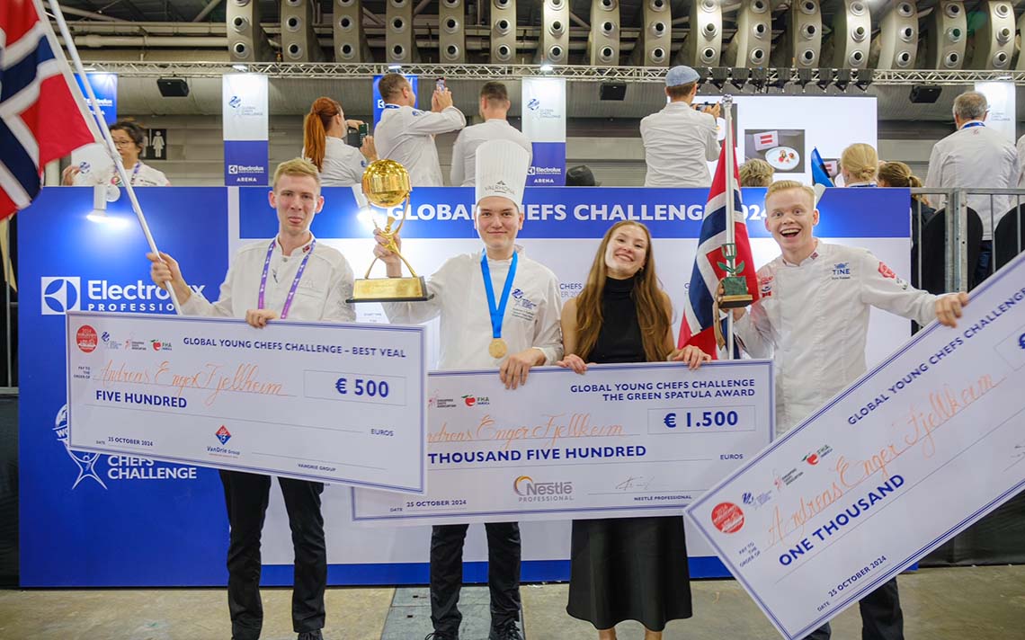 Gull til Andreas Enger Fjellheim - verdens beste unge kokk! | Smak